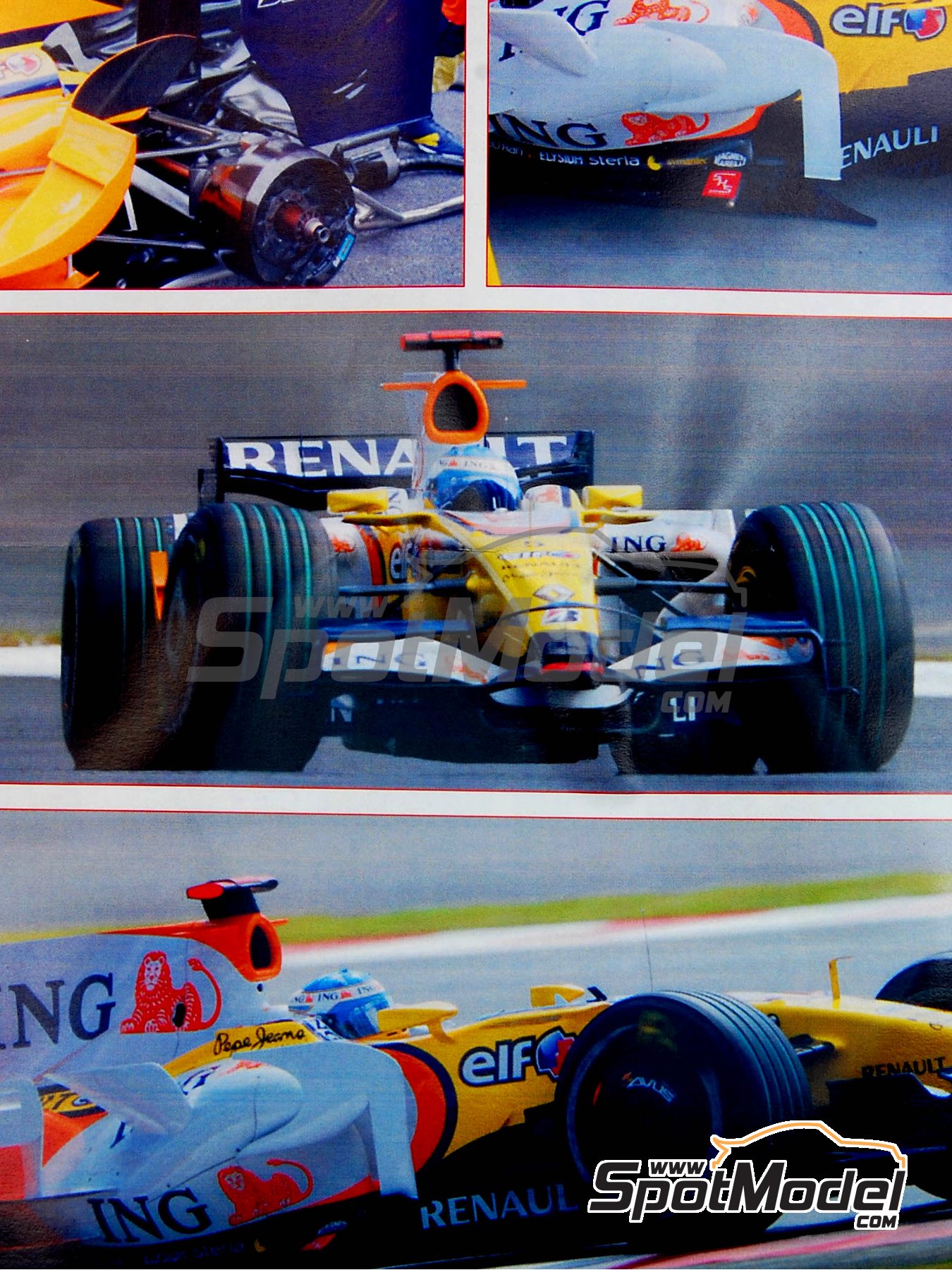 Tameo Kits SLK063: Car scale model kit 1/43 scale - Renault R28 Renault F1 Team sponsored by ING ...